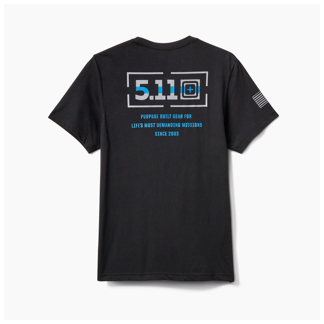 76166AHF THIN BLUE LINE MISSION S/S TEE – 5.11 Tactical Japan